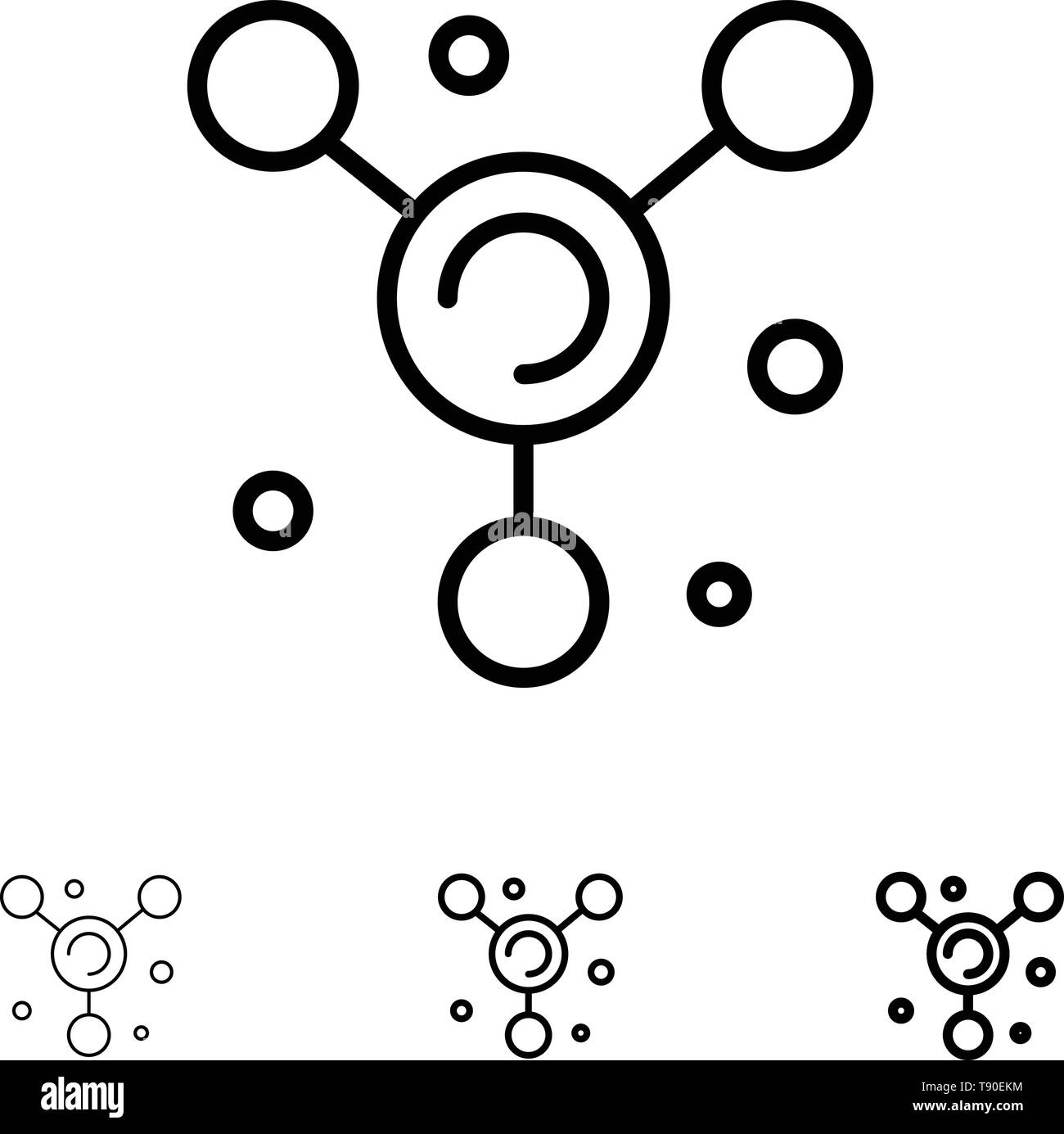 Atomic structure vector vectors Black and White Stock Photos & Images ...