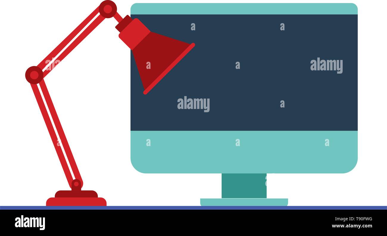 computer screen with white background Stock Vector Image & Art - Alamy