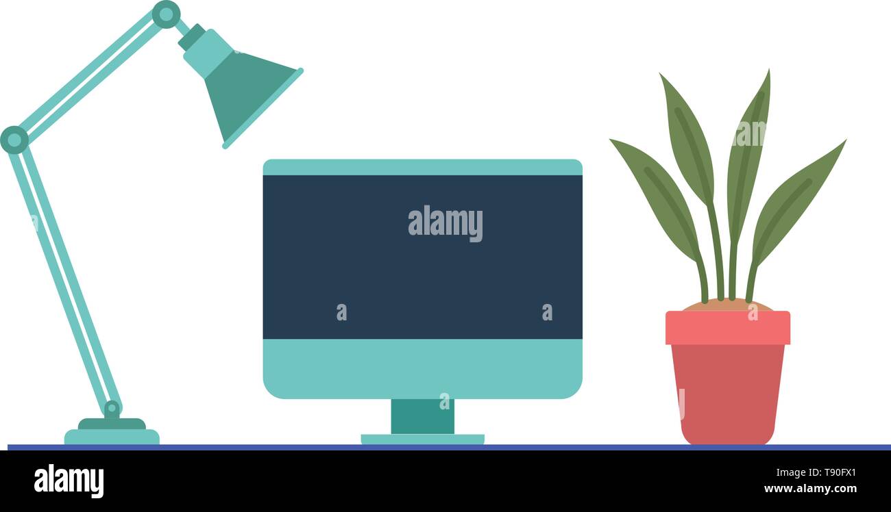 computer screen with white background Stock Vector Image & Art - Alamy