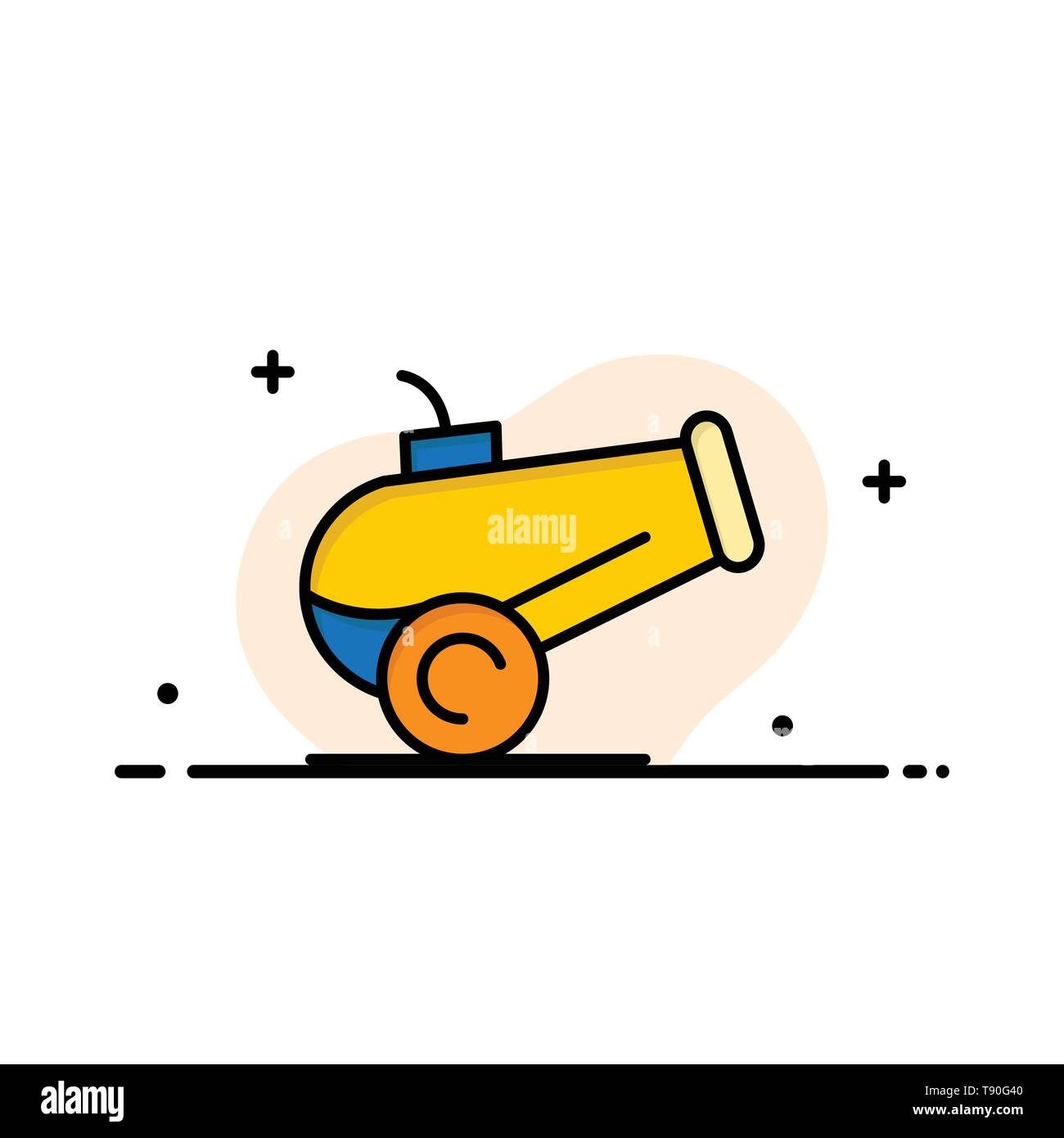 Cannon fire canon gun Stock Vector Images - Alamy