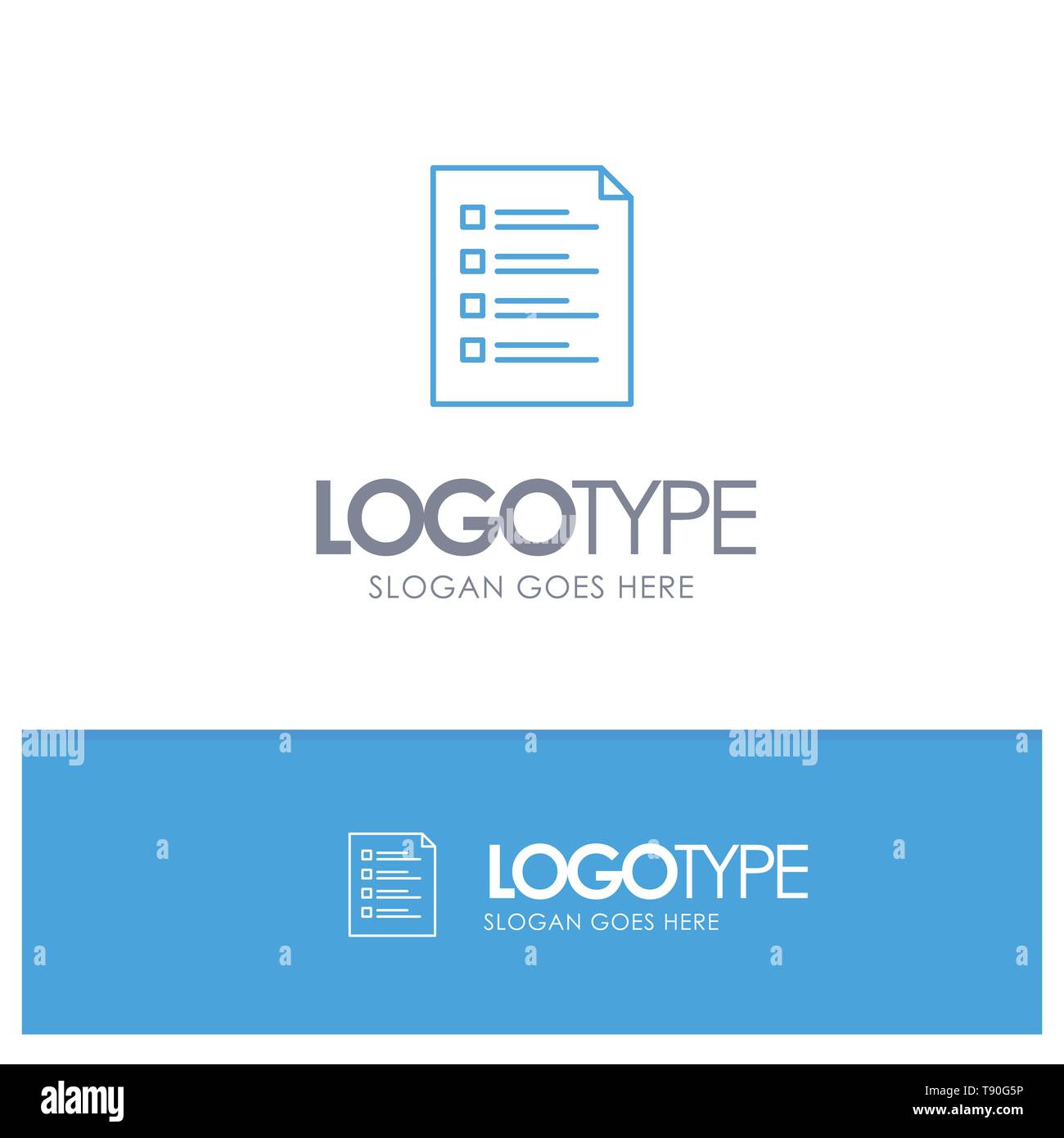 Check list outline Stock Vector Images - Alamy