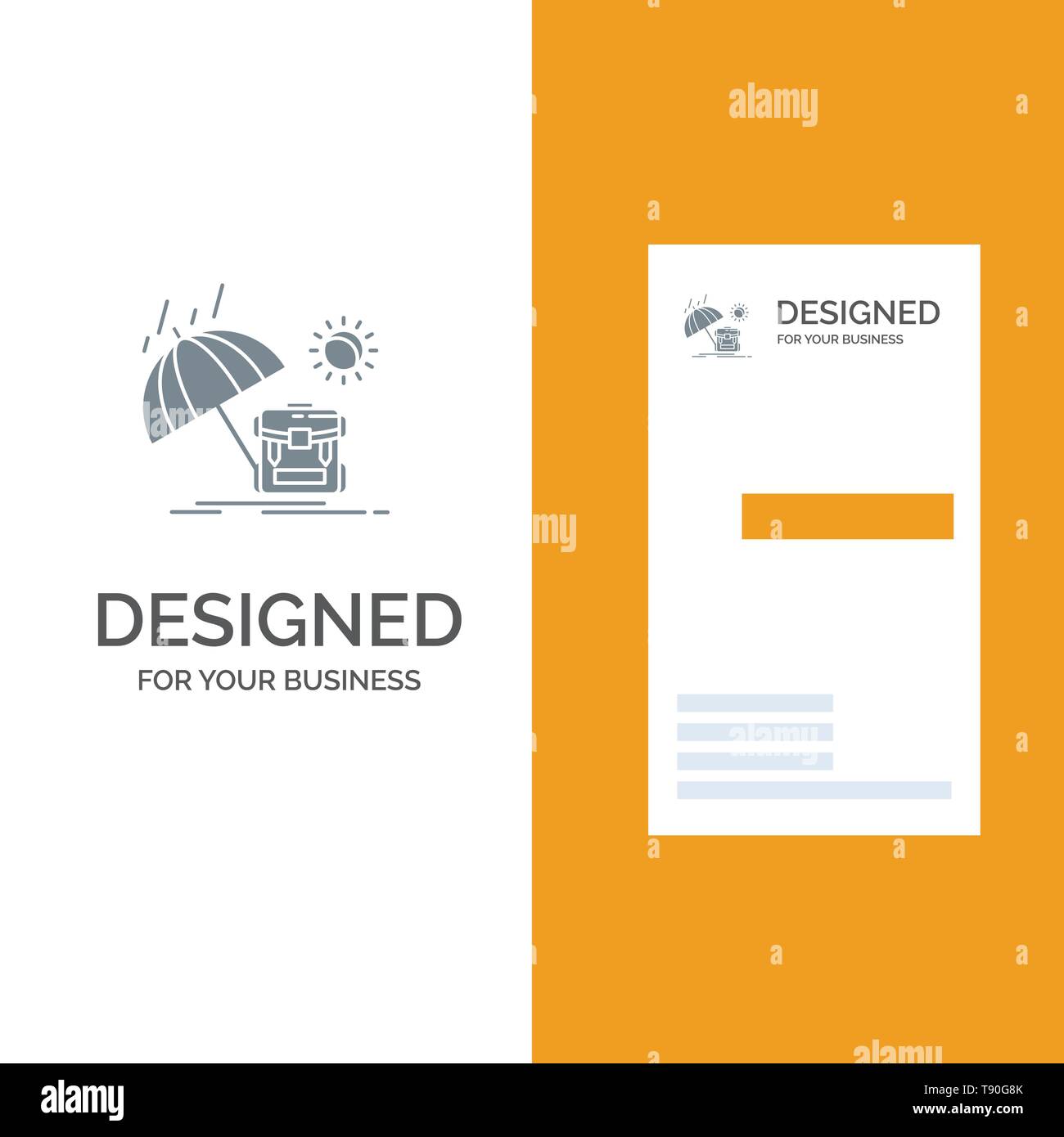 Sun umbrella for hiking Stock Vector Images - Alamy