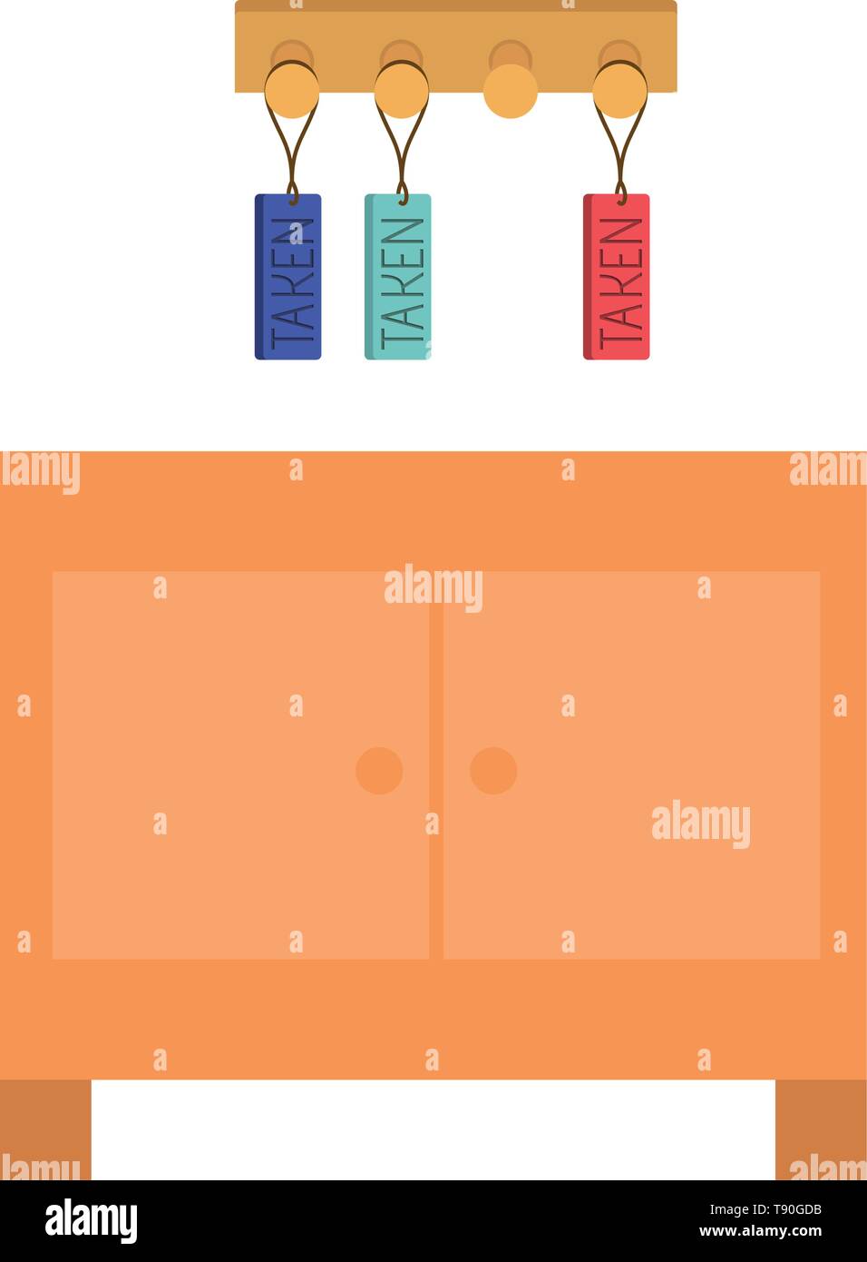 wooden shelving in white background icon Stock Vector Image & Art - Alamy