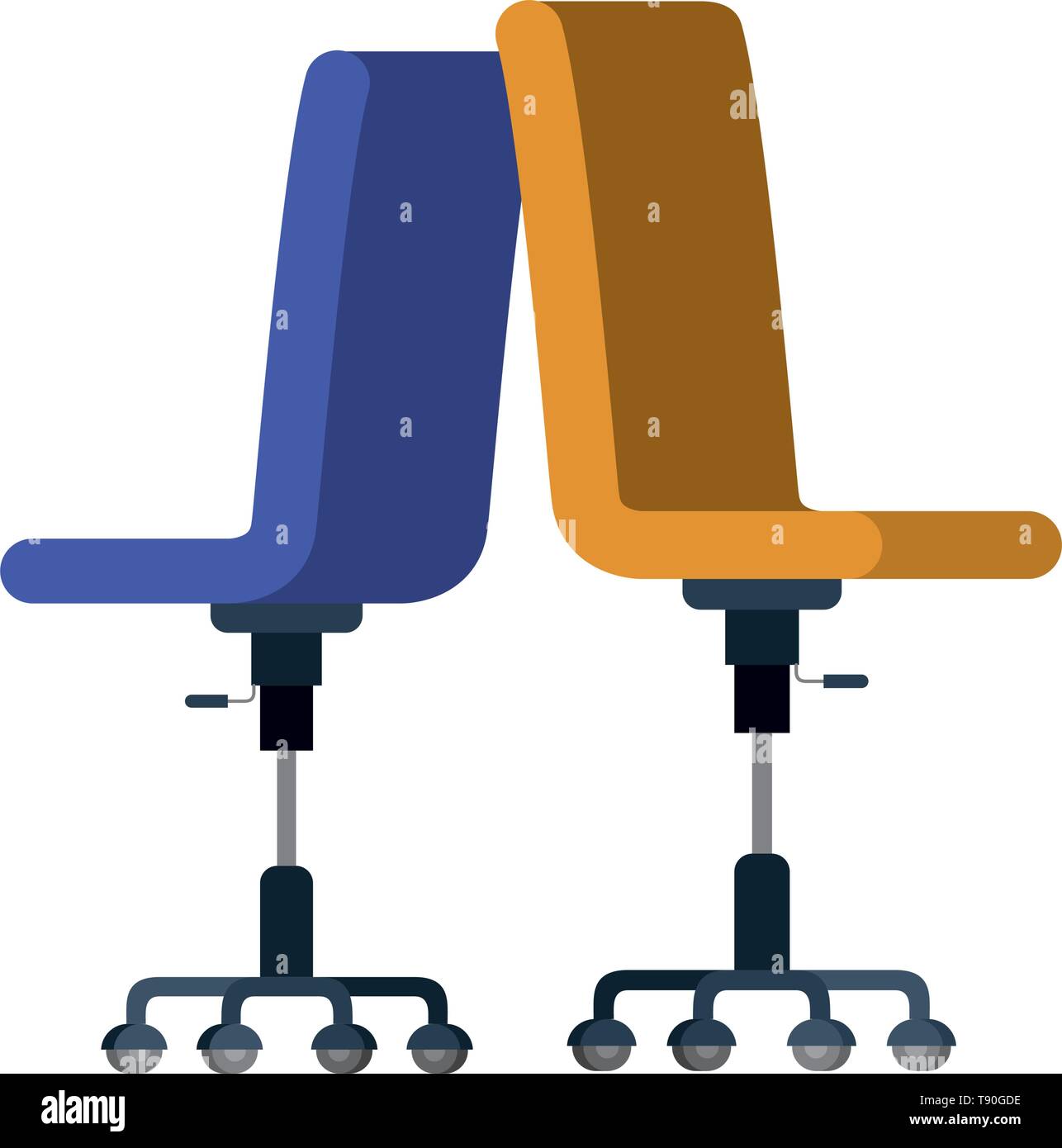 fice chairs with white background Stock Vector Image & Art - Alamy