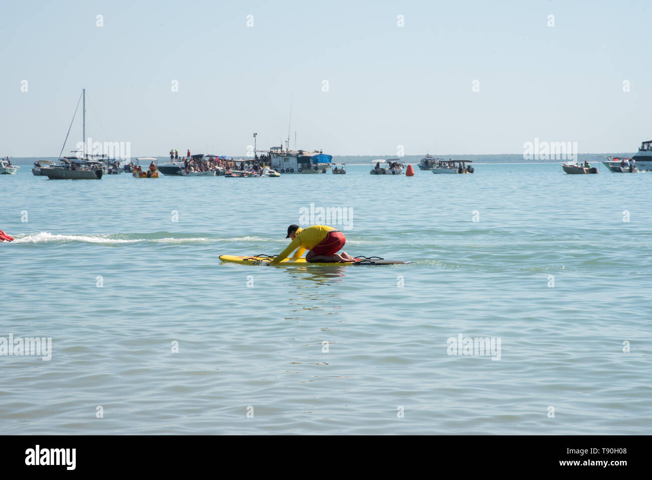 Darwin, Northern Territory, Australia-July 22,2018:Timor sea at Mindil ...