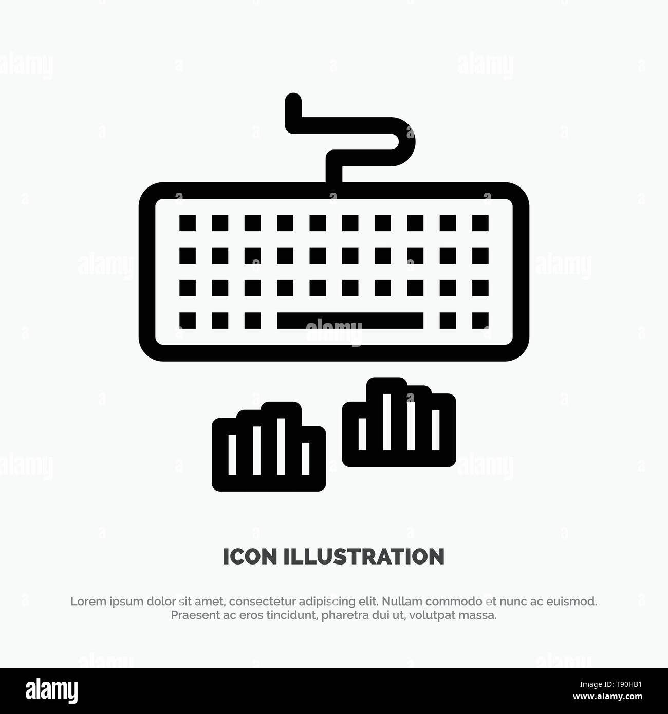 Letter typing Stock Vector Images - Alamy