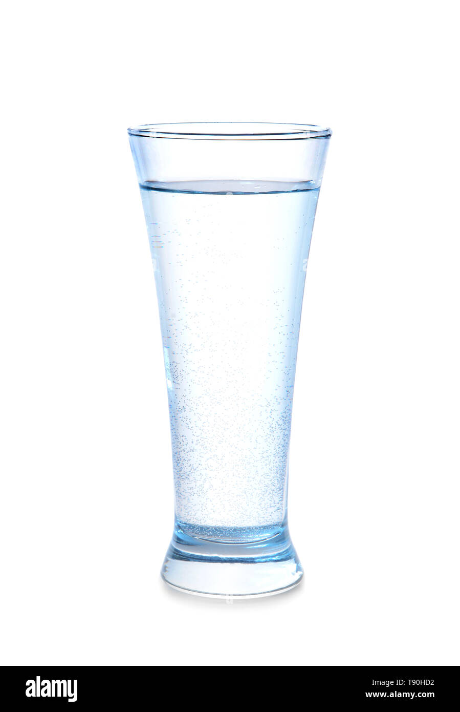 Glass of clean fresh water on white background Stock Photo - Alamy
