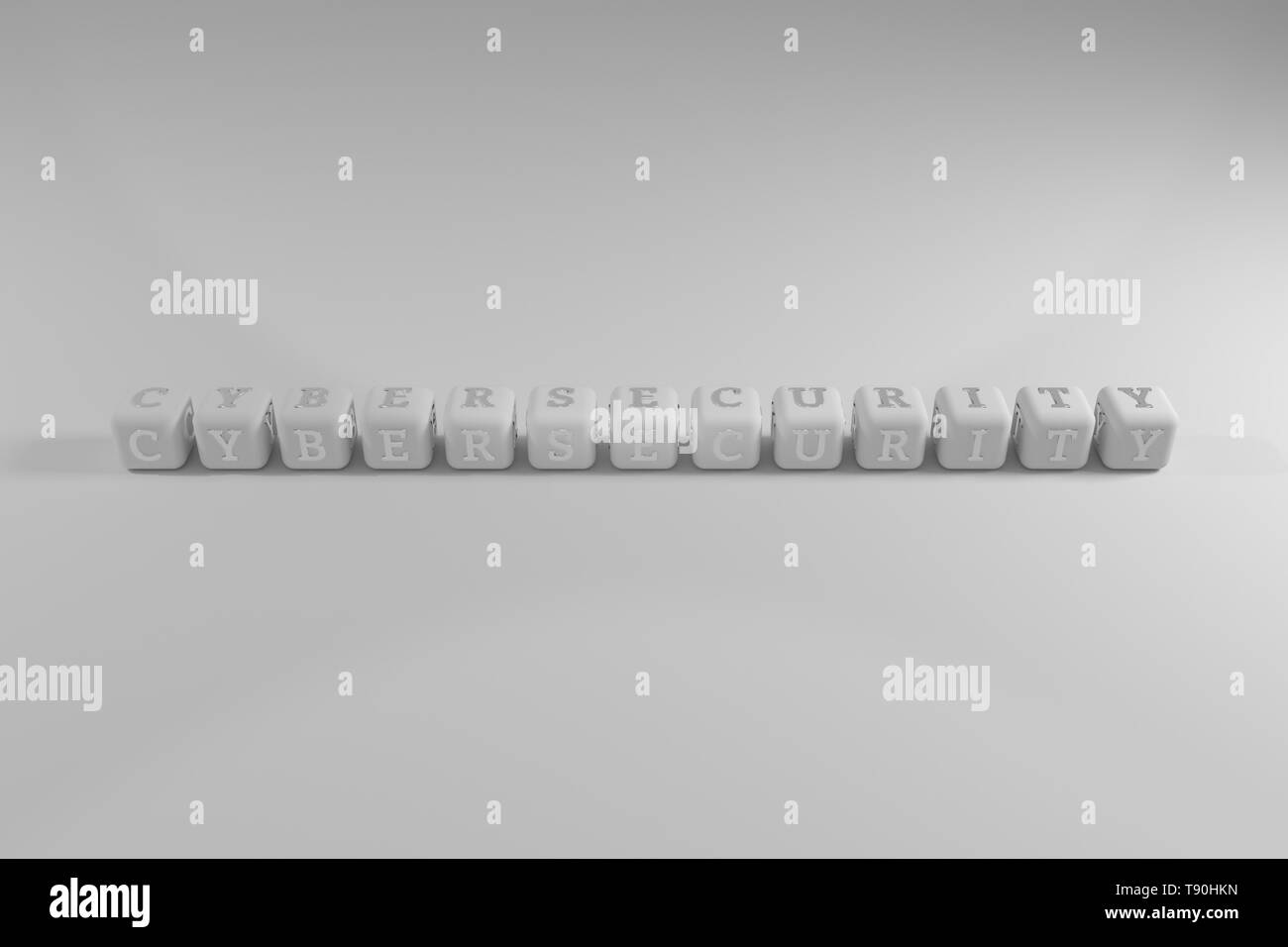 Cybersecurity computer ICT keyword. Graphic resource, texture or ...