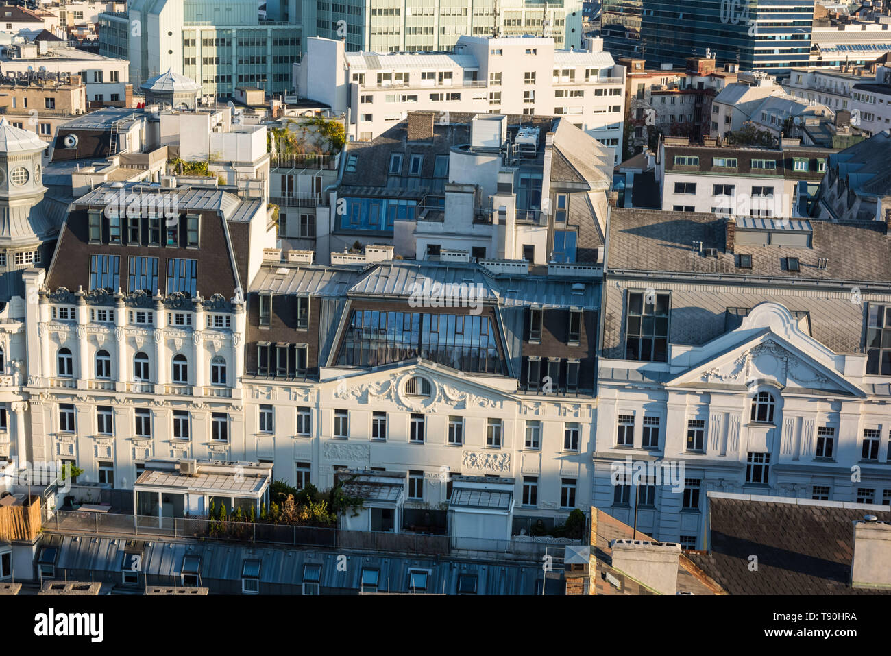 Wien, Stadtpanorama von der TU am Getreidemarkt Stock Photo - Alamy