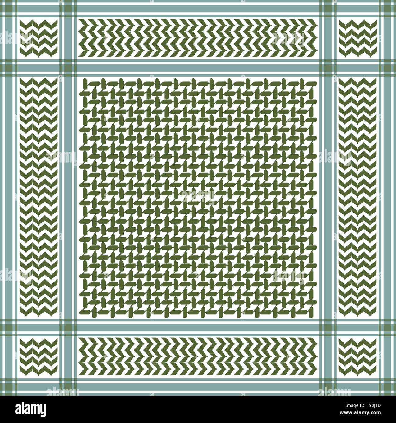 Vintage scarf design hi-res stock photography and images - Alamy