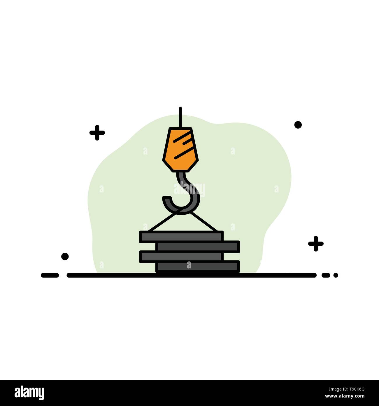Hoisting crane vector vectors hi-res stock photography and images - Alamy
