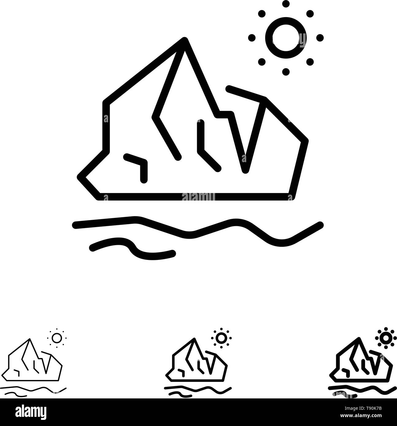 Beautiful black and white seascape Stock Vector Images - Alamy