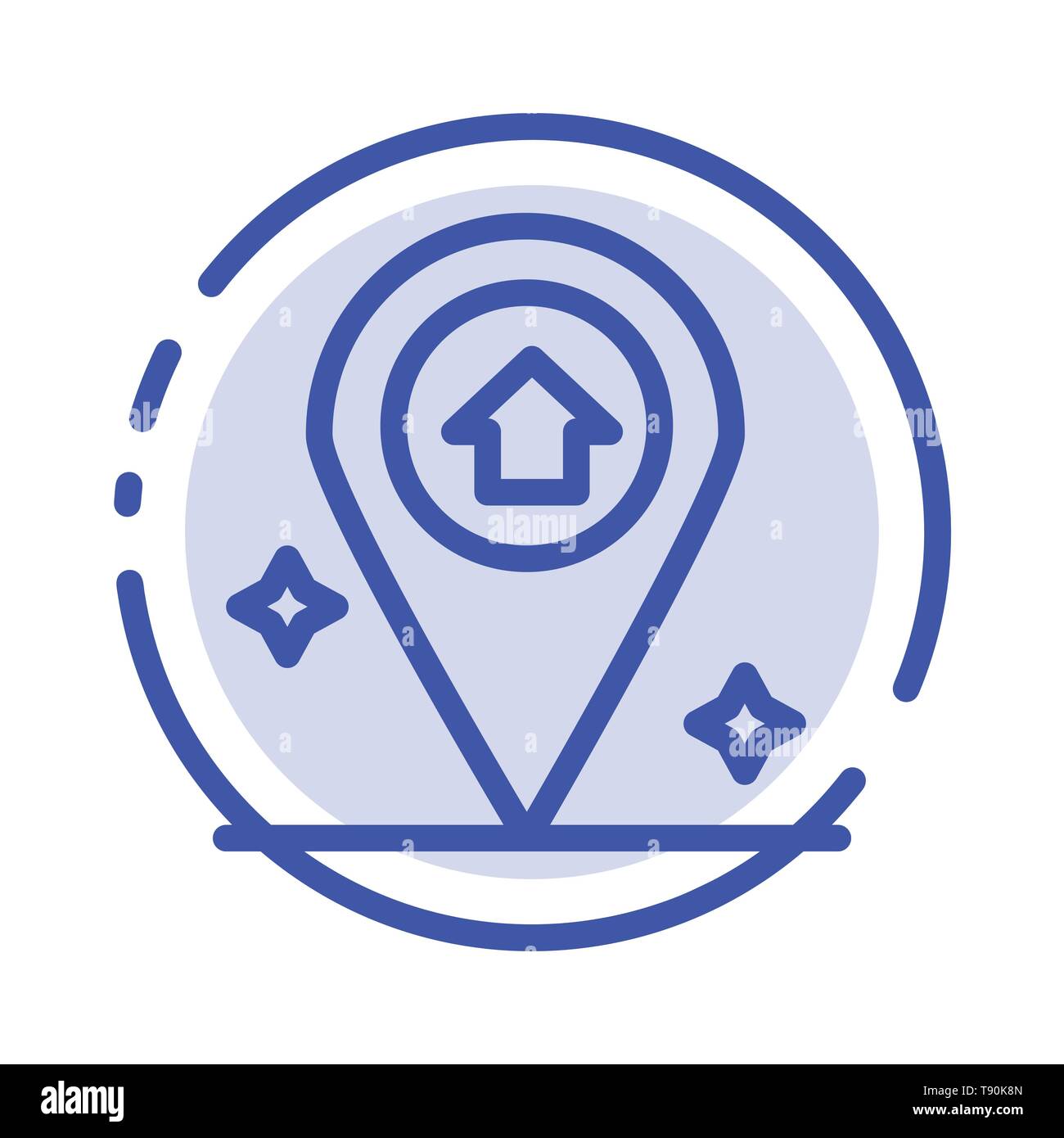 Blue house point Stock Vector Images - Alamy