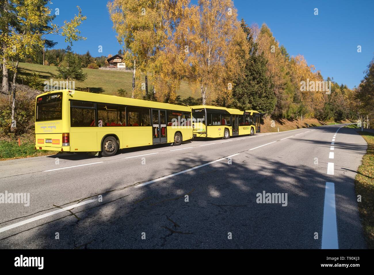 Lienz, Postbus, Solaris Buszug Stock Photo - Alamy
