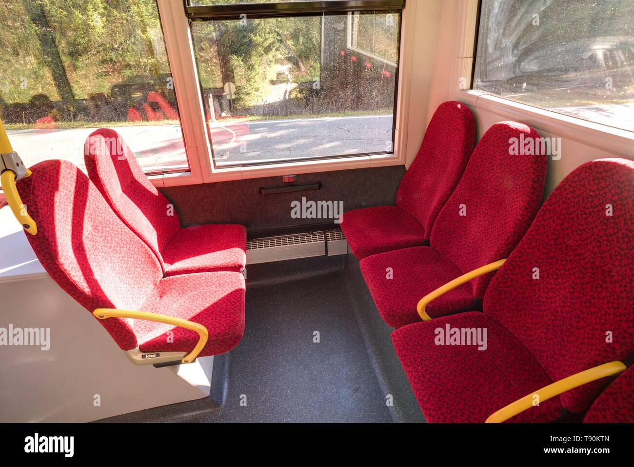 Lienz, Postbus, Solaris Buszug, Innenraum Stock Photo - Alamy
