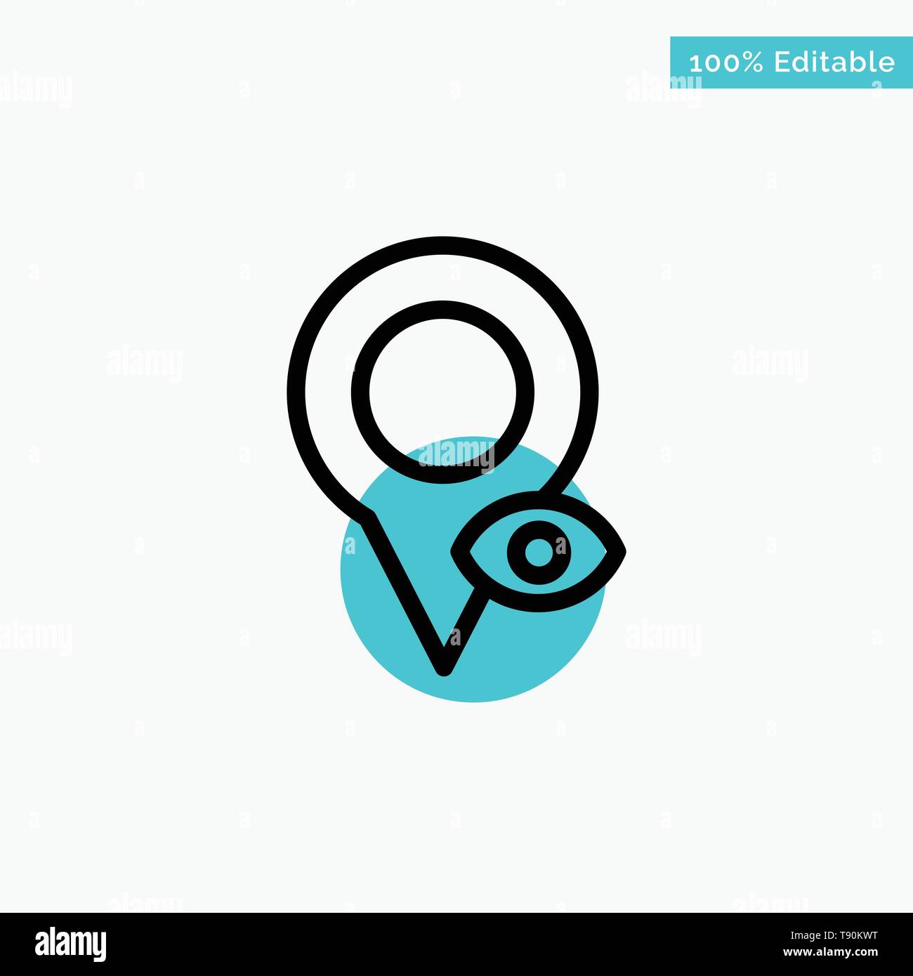 Map Pointer Eye Icon High Resolution Stock Photography and Images - Alamy