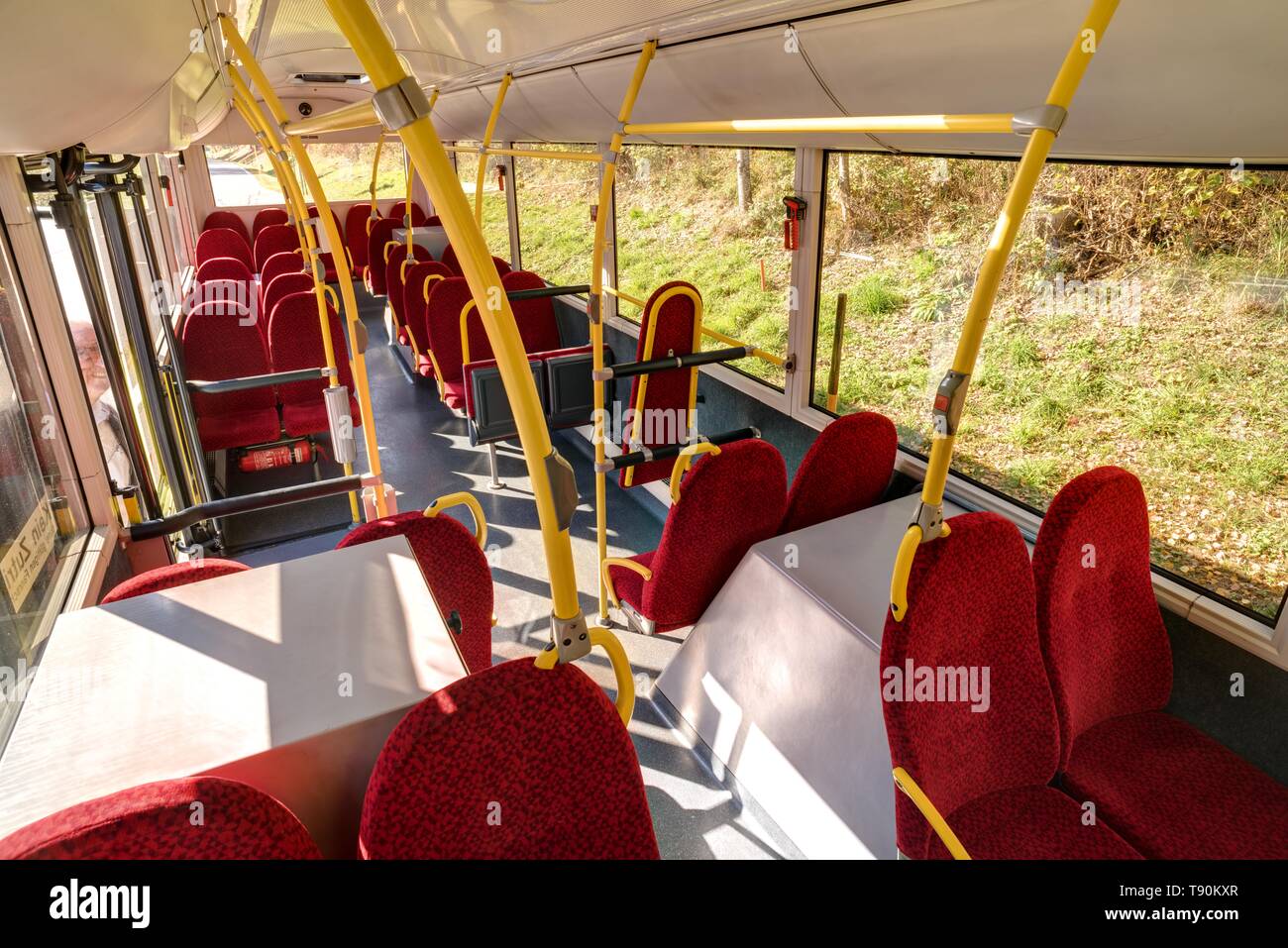 Lienz, Postbus, Solaris Buszug, Innenraum Stock Photo - Alamy
