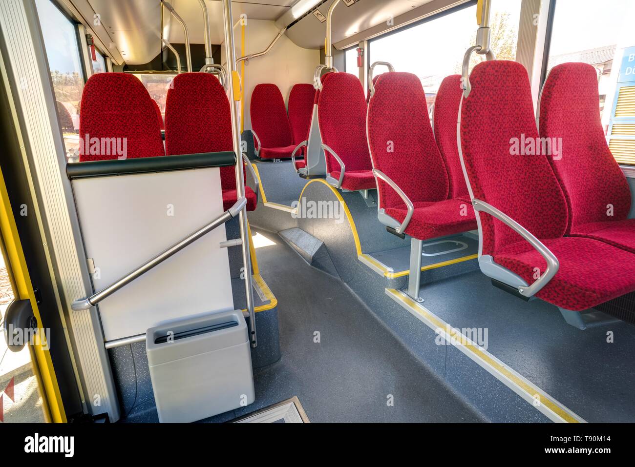 Lienz, Postbus, Solaris Autobus, Fahrgastraum Stock Photo - Alamy