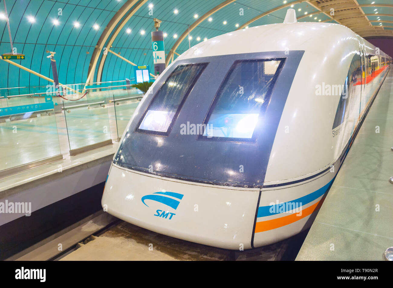 SHANGHAI, CHINA - DEC 26, 2016: Shanghai Maglev Train -Shanghai ...
