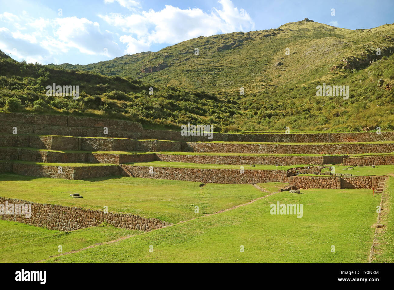 Agricultural terraces of Tipon archaeological Site at 3,400 meters ...