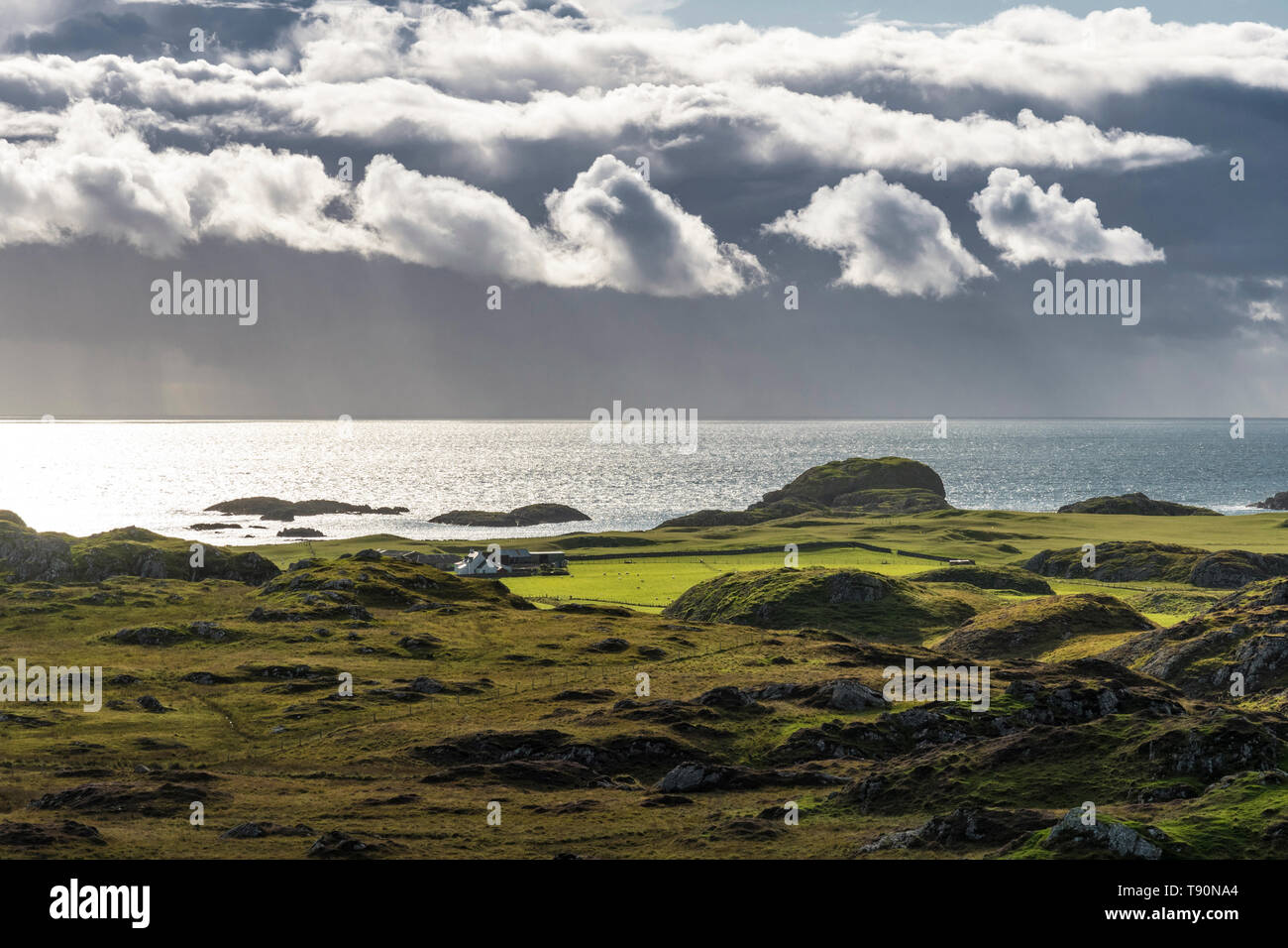 West Coast of Iona in dramatic light Stock Photo - Alamy