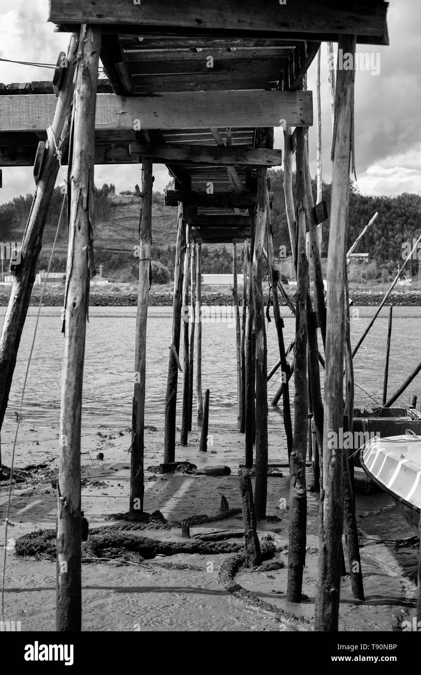 Old pier Black and White Stock Photos & Images - Alamy
