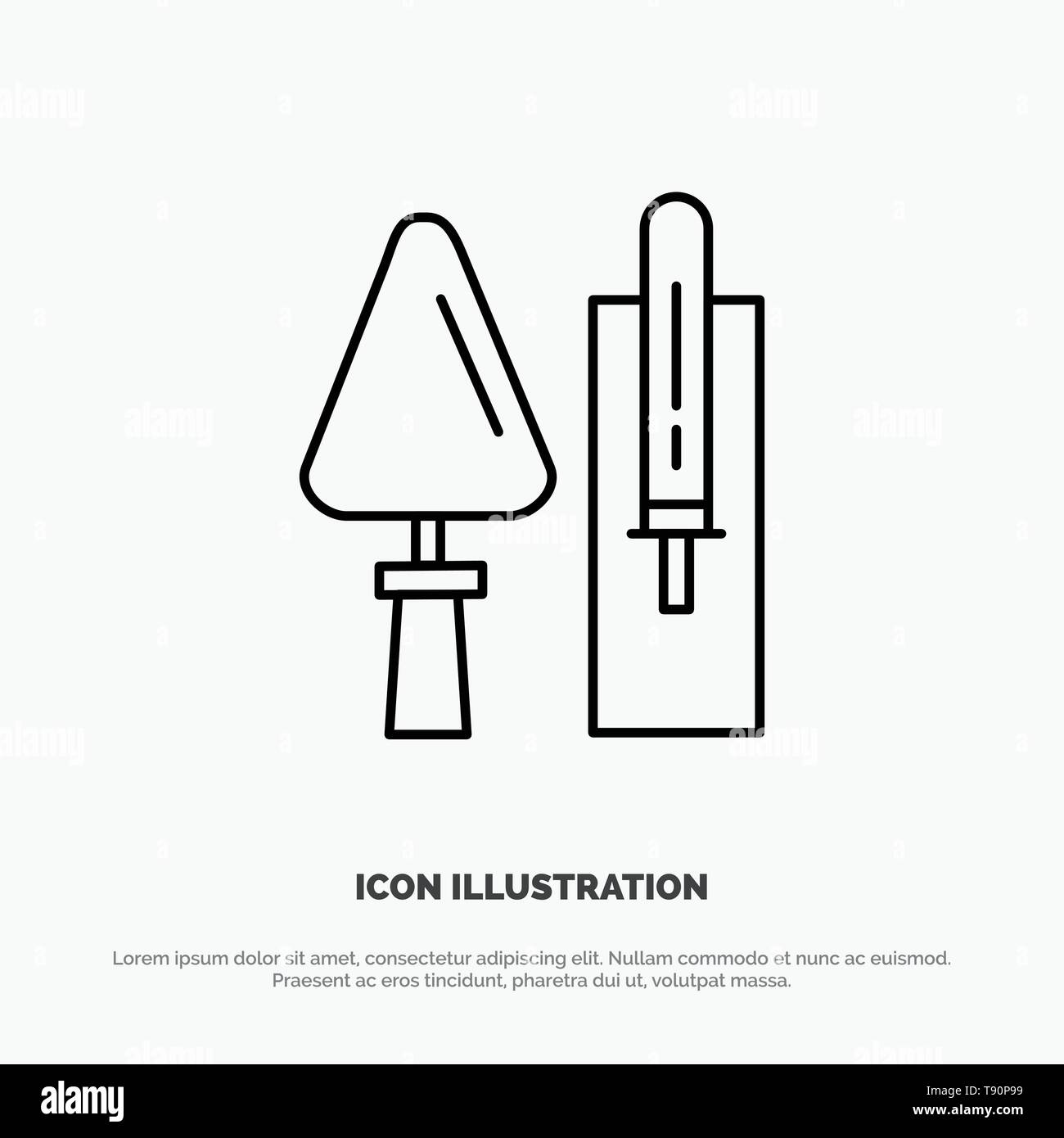 Masonry equipment Stock Vector Images - Alamy