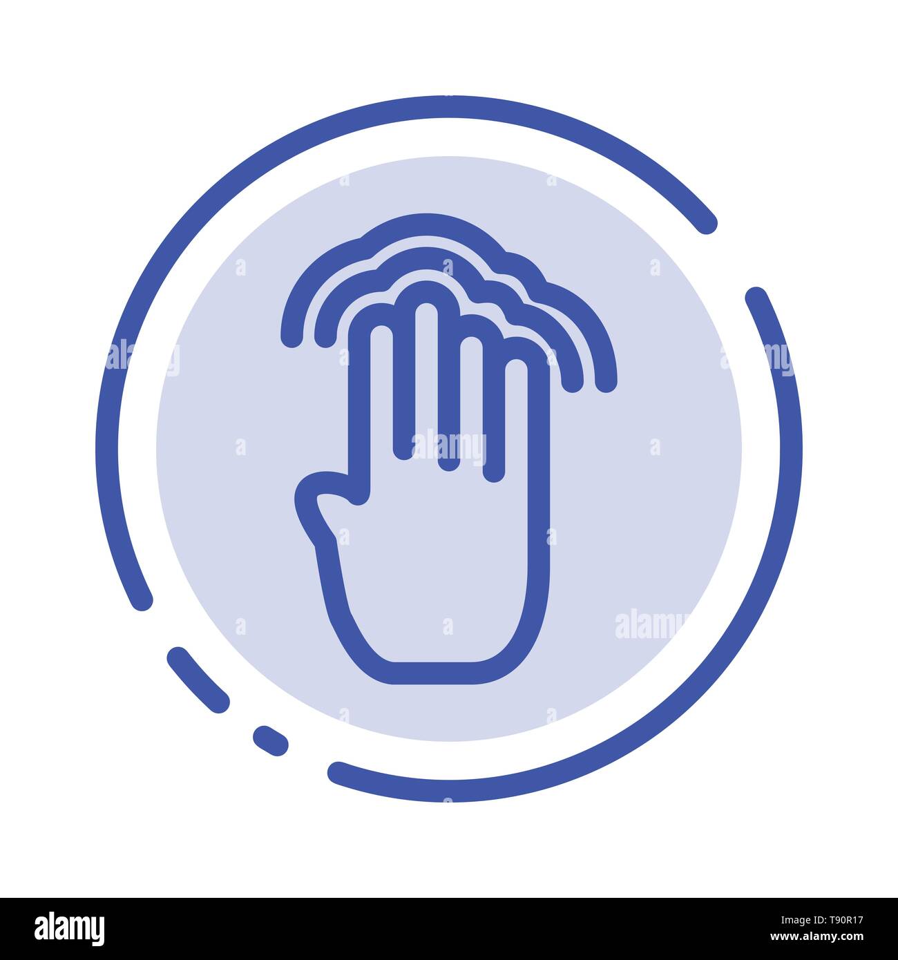 Girl showing four fingers Cut Out Stock Images & Pictures - Alamy