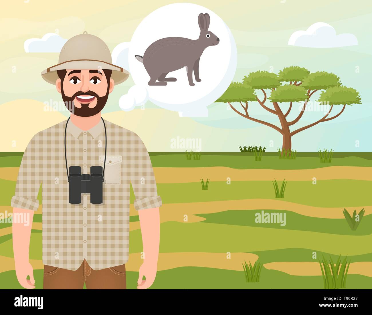 African savannah hare in its environment hi-res stock photography and ...