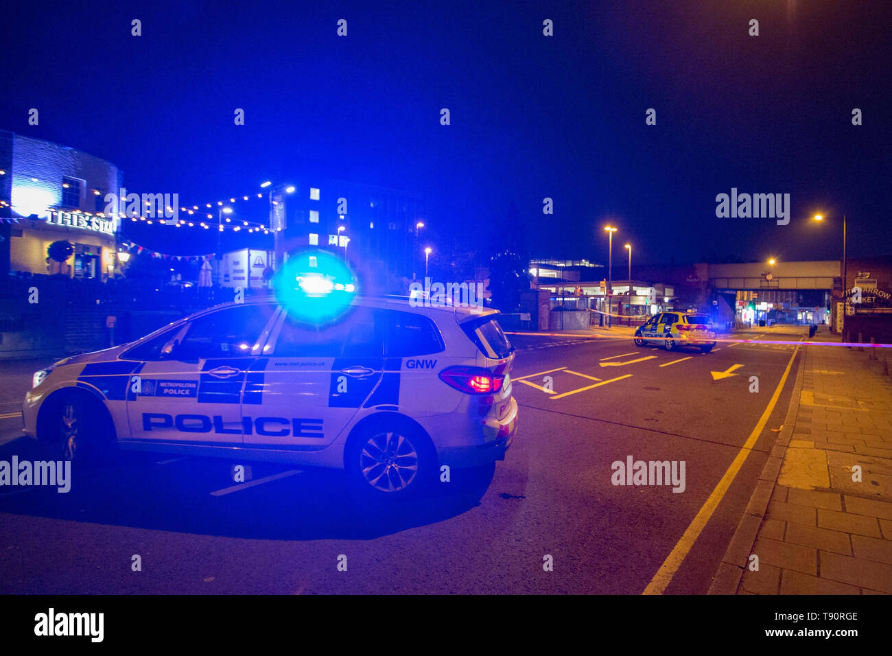 Crime scene Northolt Road South Harrow where a man was taken to ...