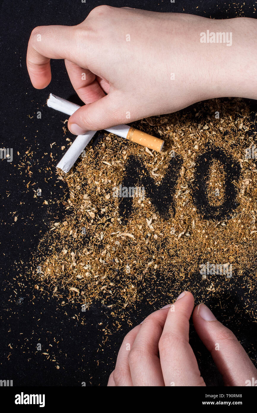 World No Tobacco Day poster for say no smoking concept Stock Photo - Alamy