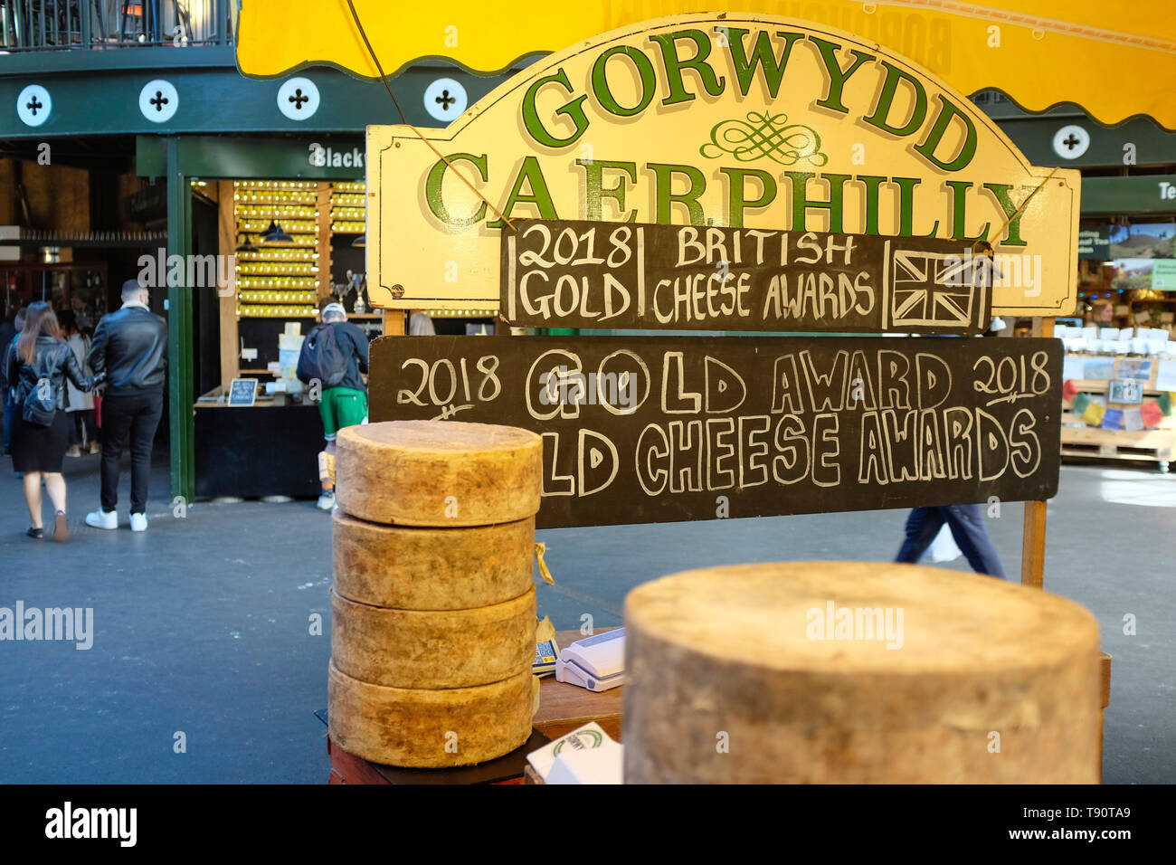 Borough Market cheese stall, London, England, UK Stock Photo - Alamy