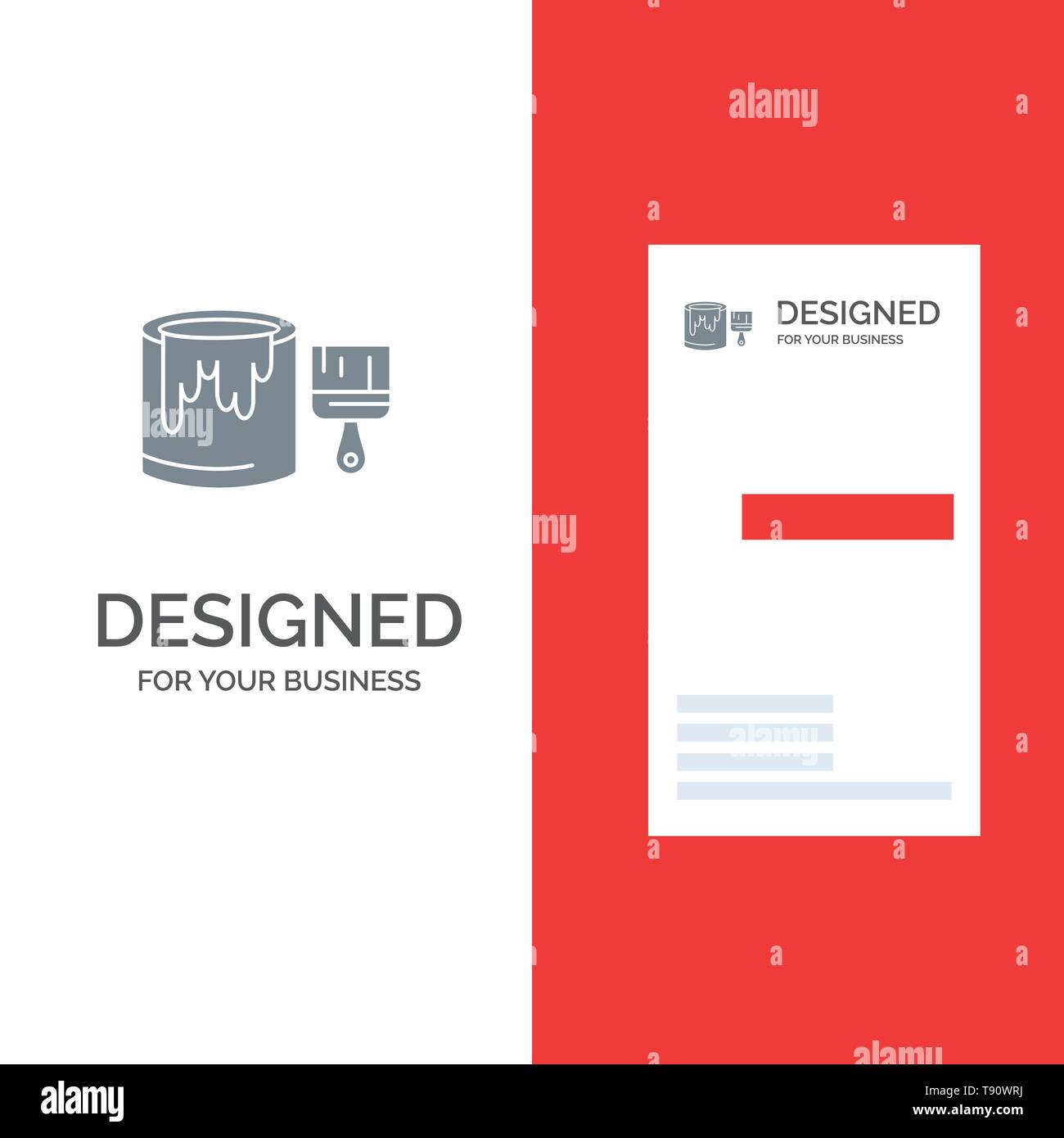 Grey paint bucket hi-res stock photography and images - Alamy