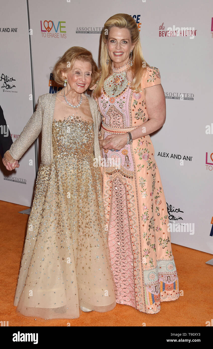 BEVERLY HILLS, CA - MAY 10: Barbara Davis (L) and Nancy Davis attend ...