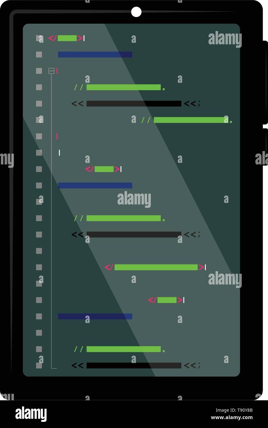 Tablet screen Stock Vector Images - Alamy