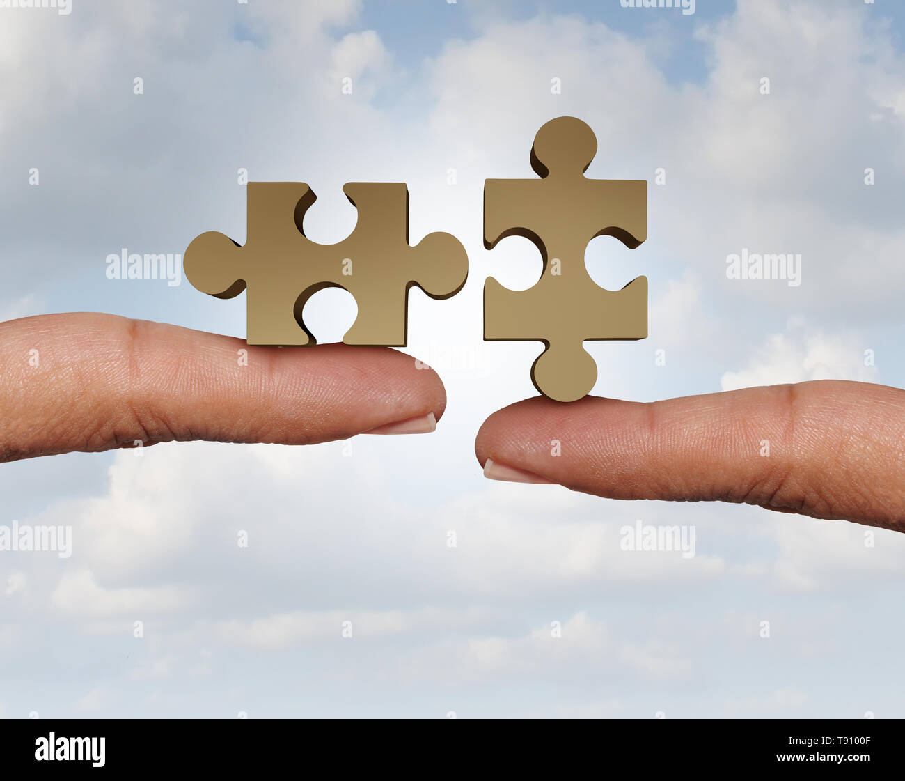 Jigsaw illustration concept hi-res stock photography and images - Alamy