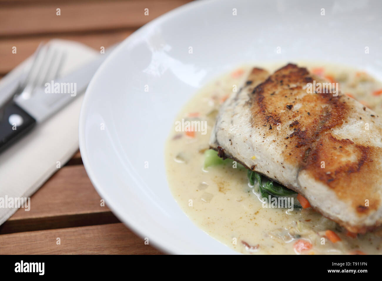 sea bass fillet Stock Photo - Alamy