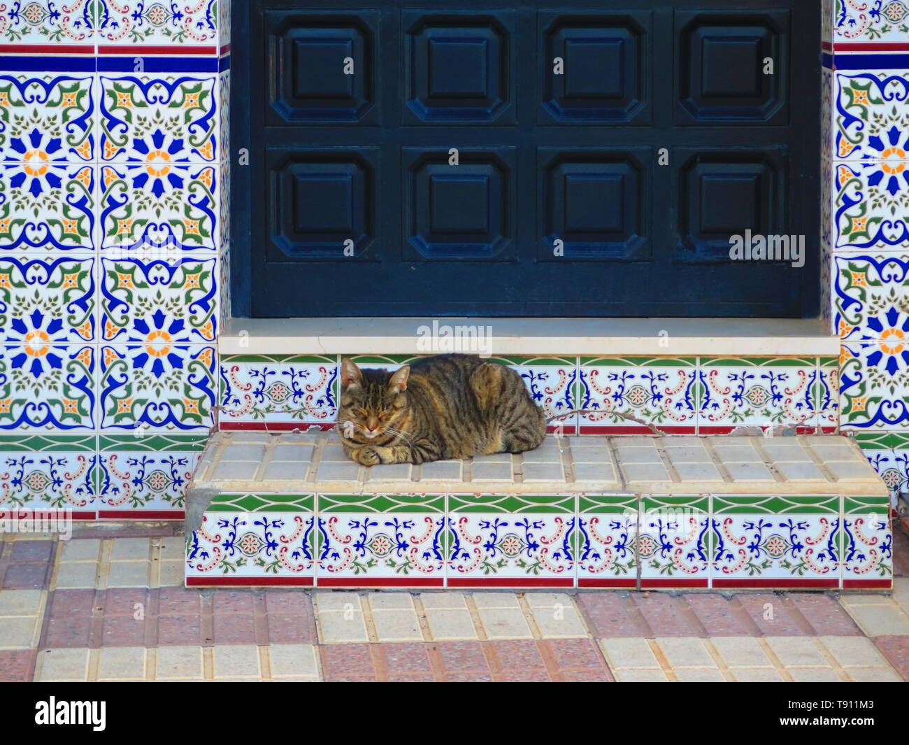 Tiled doorstep hi-res stock photography and images - Alamy