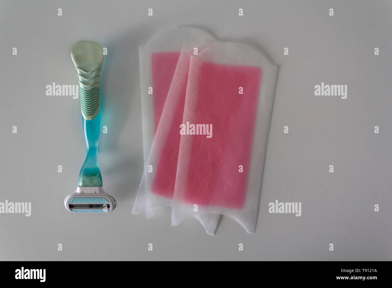 Wax strips razor hi-res stock photography and images - Alamy