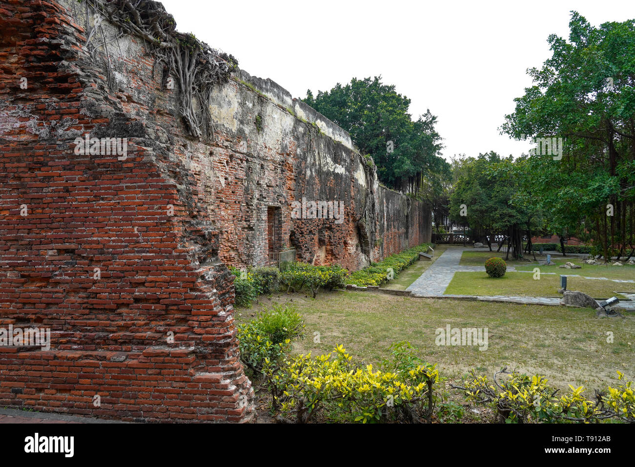 Anping Old Fort in Tainan, Taiwan. Anping Fort is built on the ...