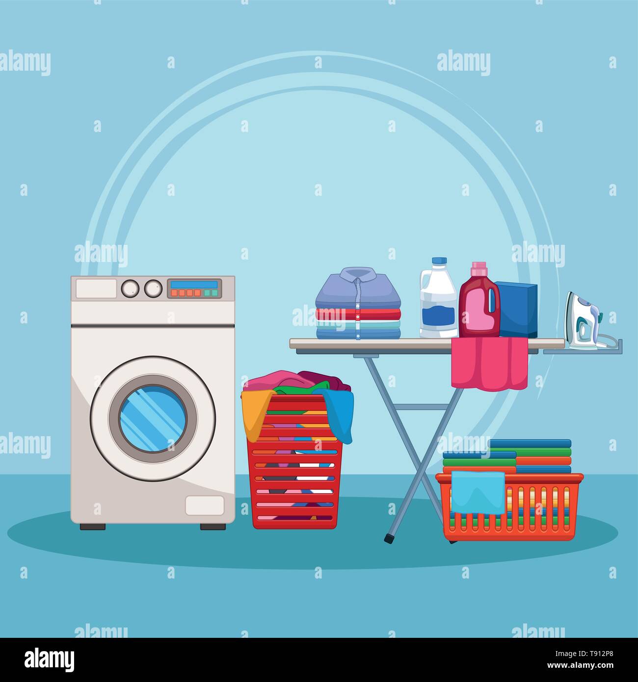 housekeeping and cleaning kit supplies Stock Vector Image & Art - Alamy