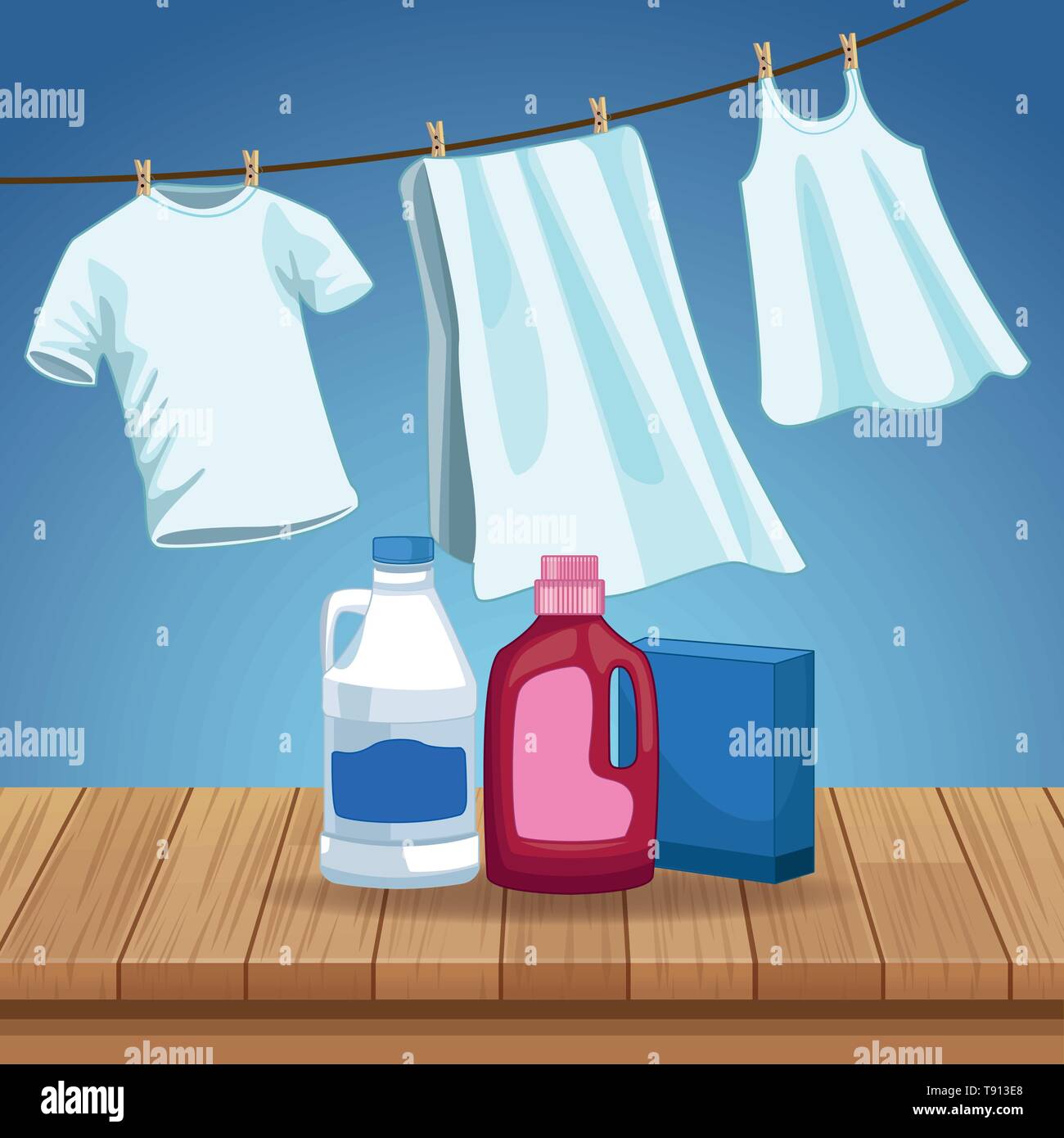 housekeeping and cleaning kit supplies Stock Vector Image & Art - Alamy