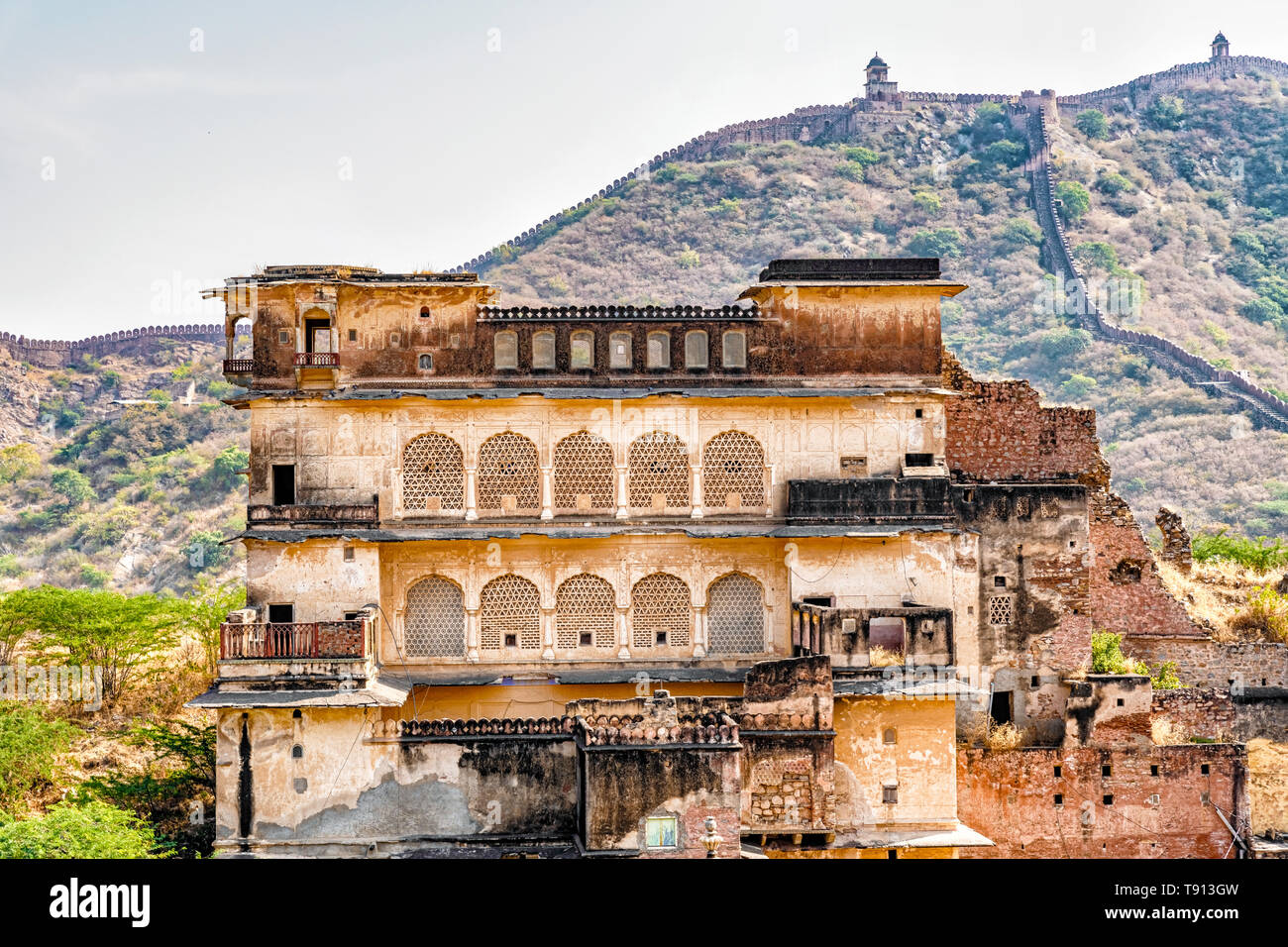 View from the Amber Fort located in Amber, Rajasthan, India 11km from ...