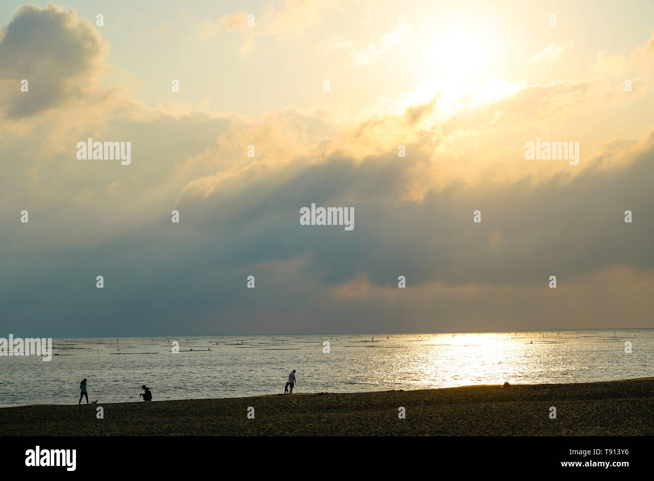Sunset Platform, a famous scenic spots in Tainan, Taiwan Stock Photo ...