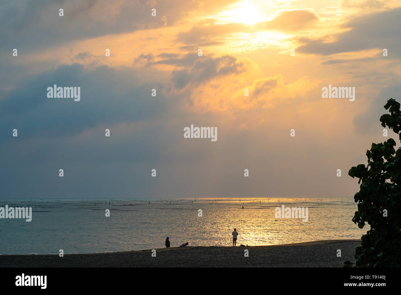 Sunset Platform, a famous scenic spots in Tainan, Taiwan Stock Photo ...