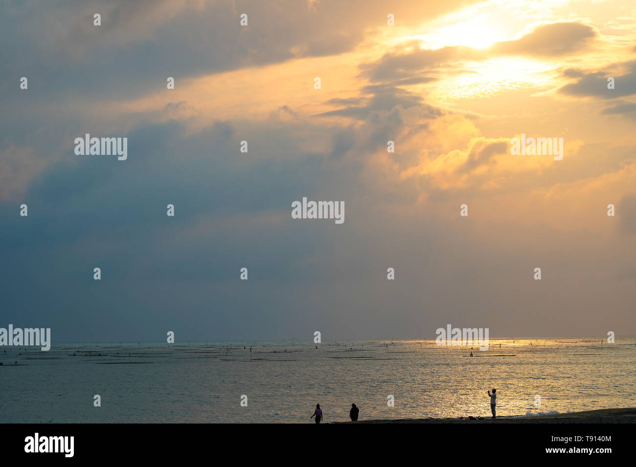 Sunset Platform, a famous scenic spots in Tainan, Taiwan Stock Photo ...