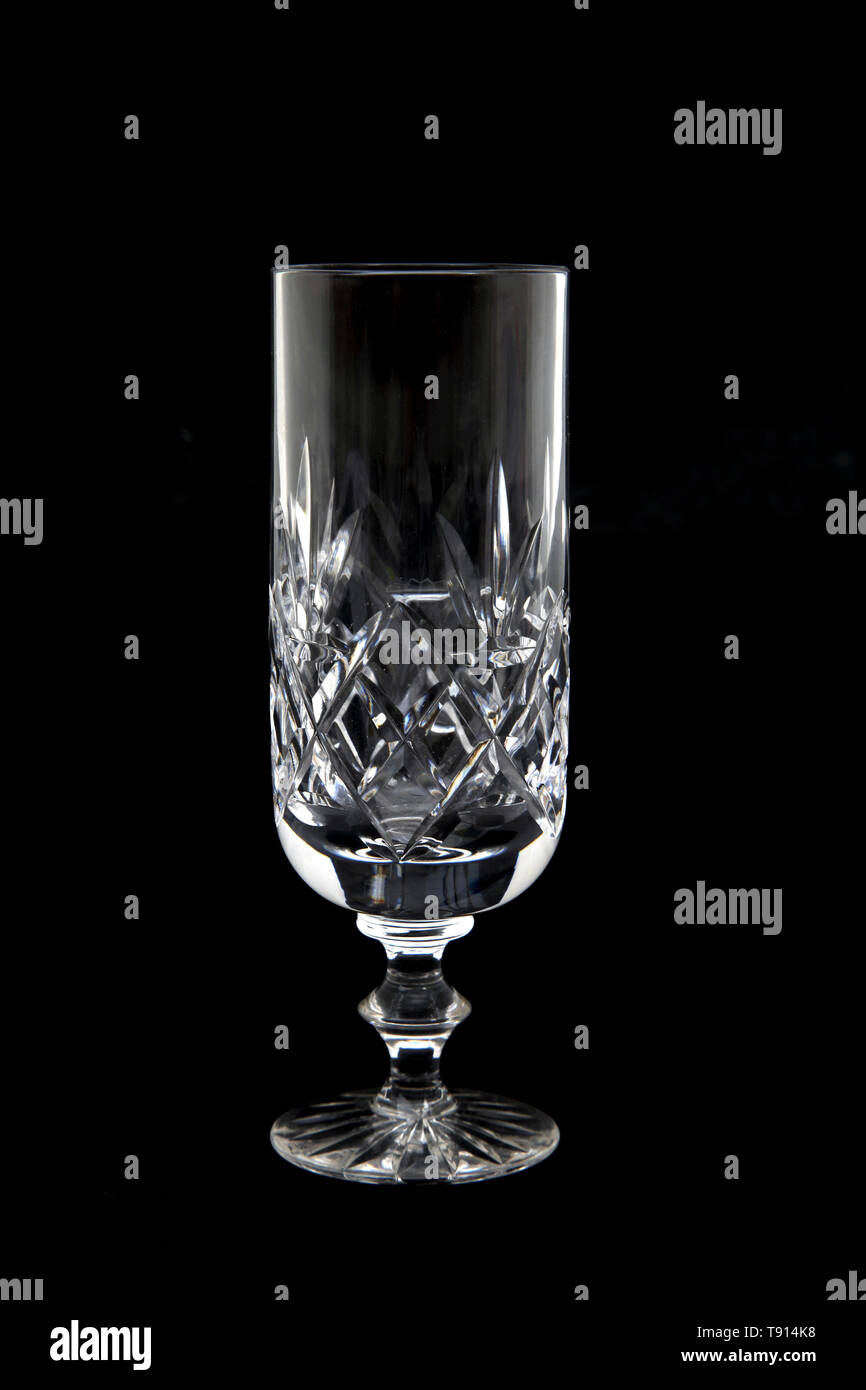 Crystal Glass Champagne Flute Stock Photo - Alamy