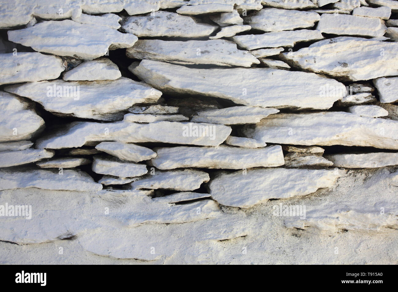 Vourkari Kea Island Greece Stone Wall Stock Photo - Alamy