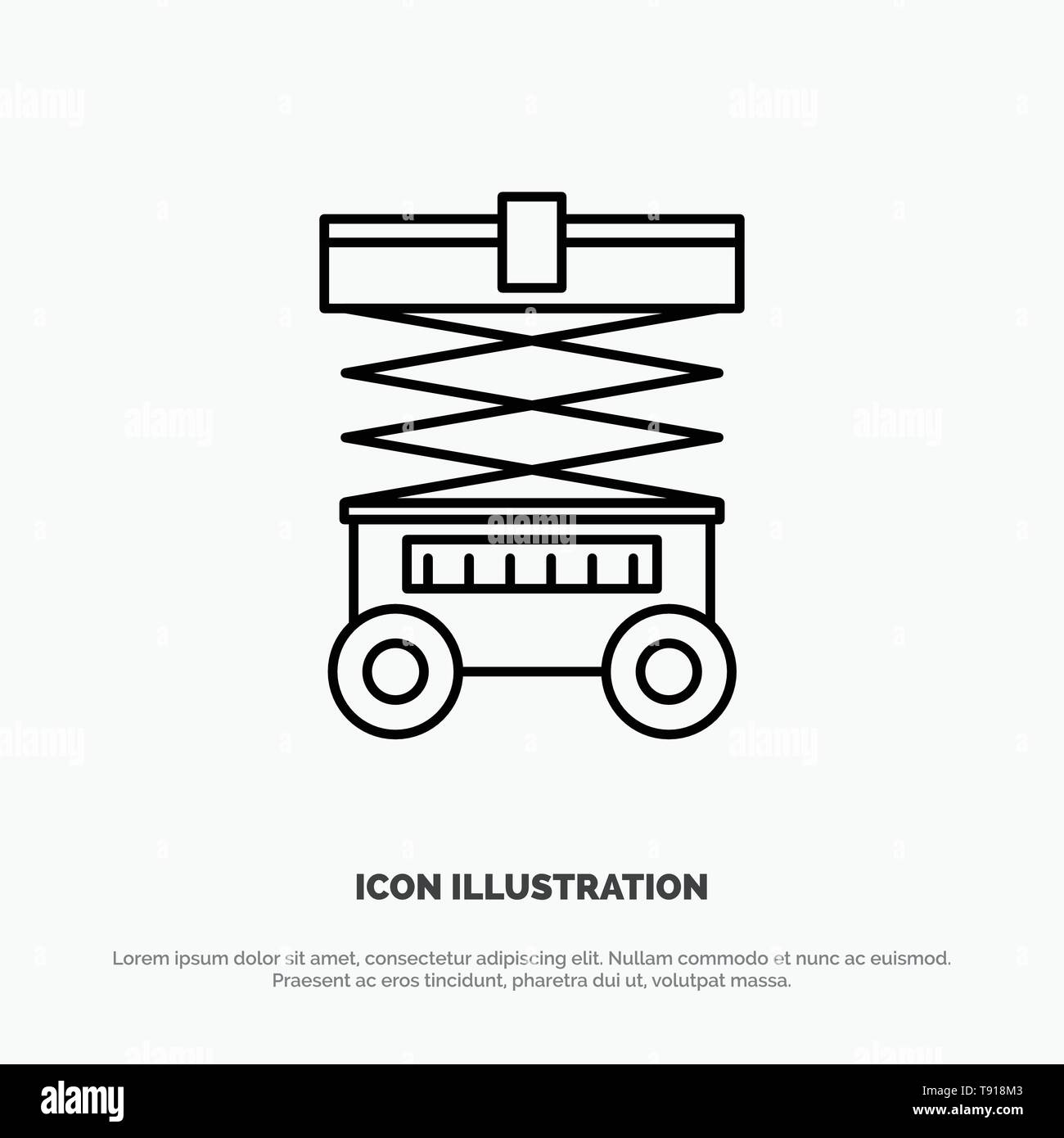 Car Storage Lift Stock Vector Images - Alamy