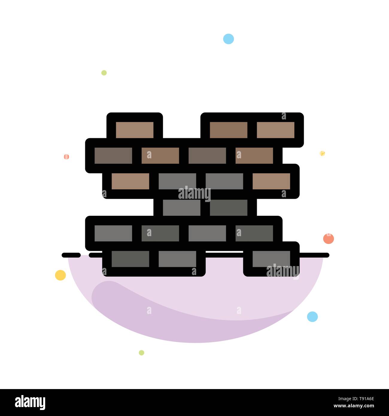 Old dark bricks Stock Vector Images - Alamy